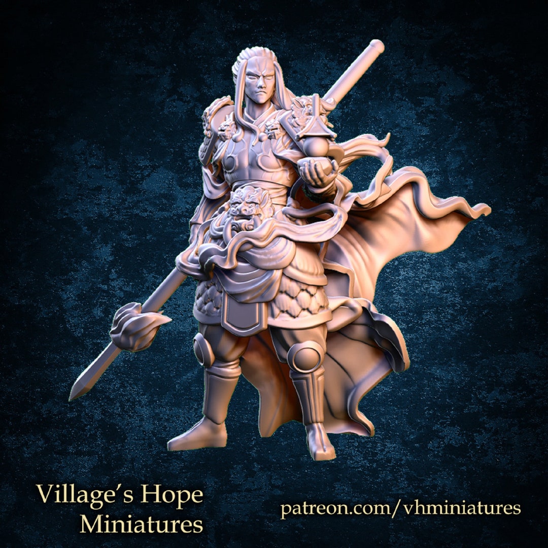 Bishamon the God of War / Tabletop Model / Miniature Figurine | Village ...