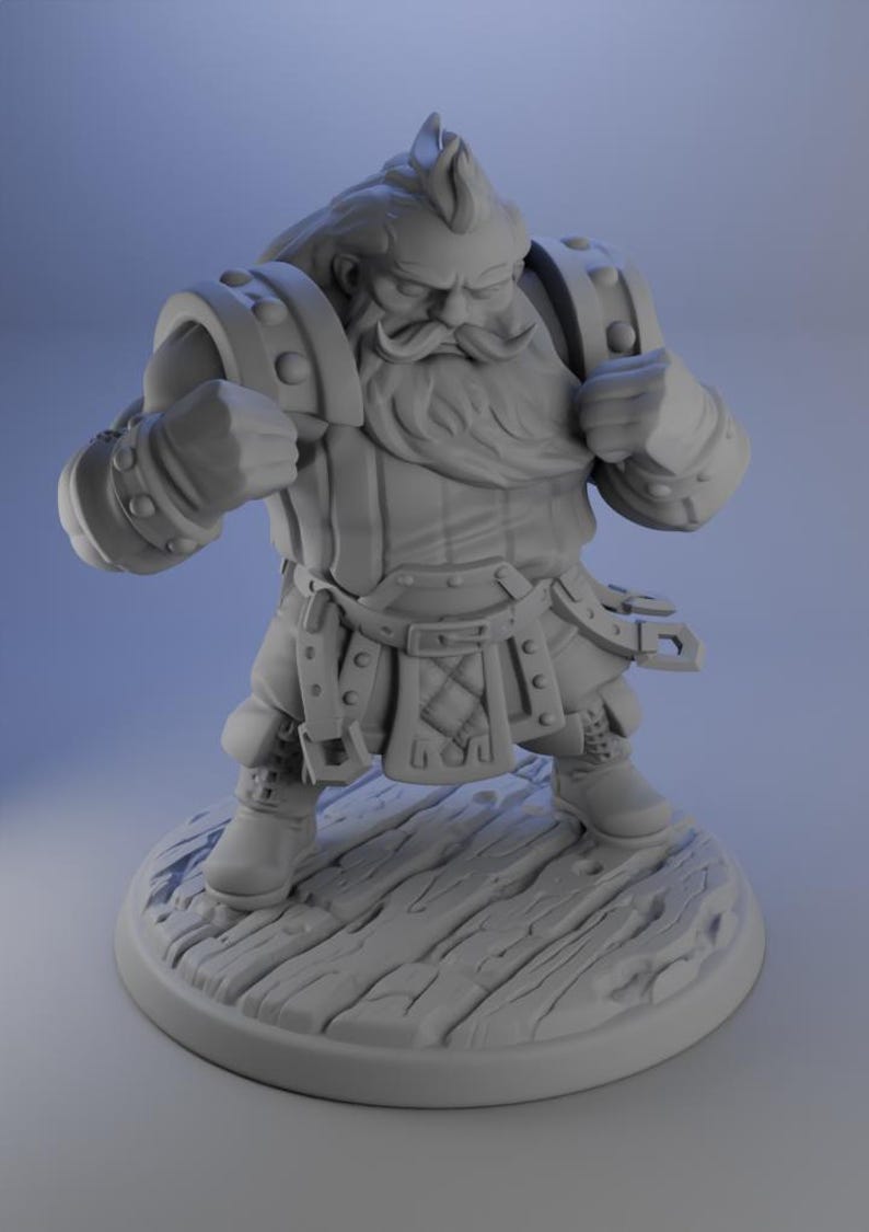 Storgen the Dwarf Monk / Tabletop Model / Miniature Figurine | Twin ...
