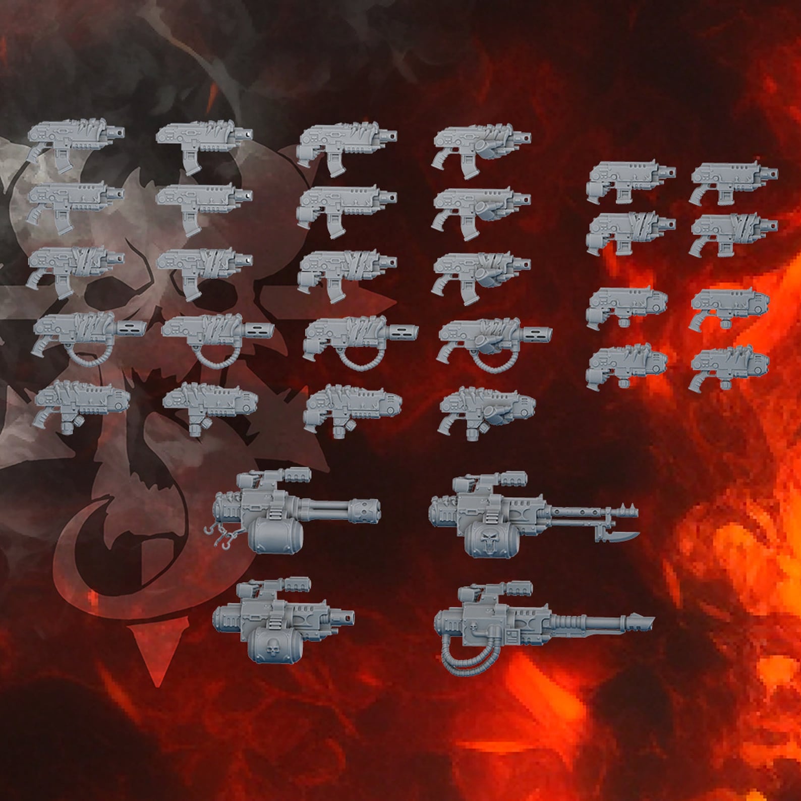 Chaotic Legions Weapons Kit / Tabletop Model / Wargaming Miniature ...