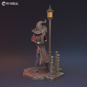 Helga the Lamplight Witch / Tabletop Model / Miniature Figurine ...