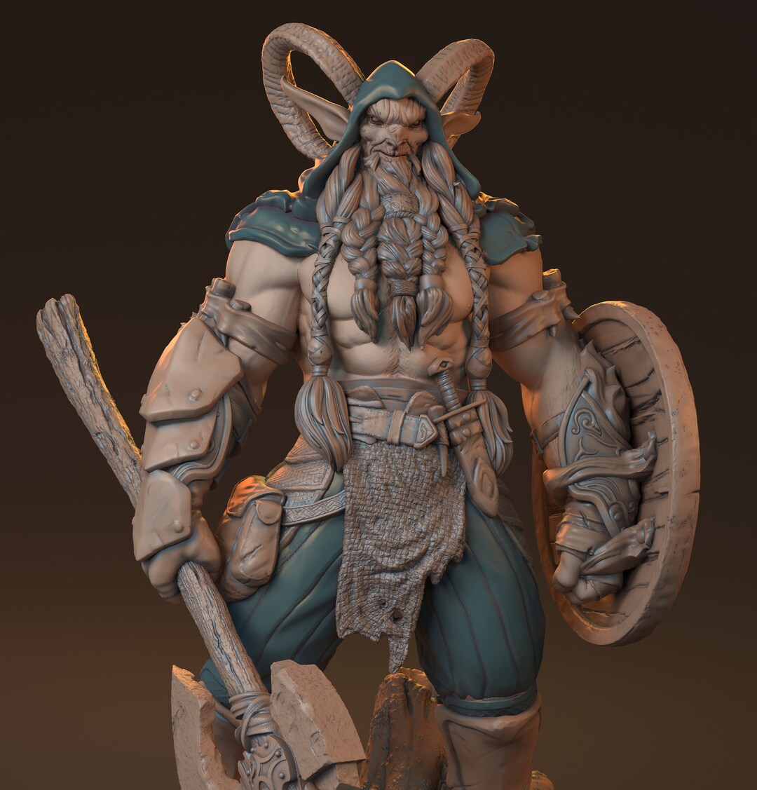 Kordak Haemon the Satyr Warrior / Tabletop Model / Miniature Figurine ...