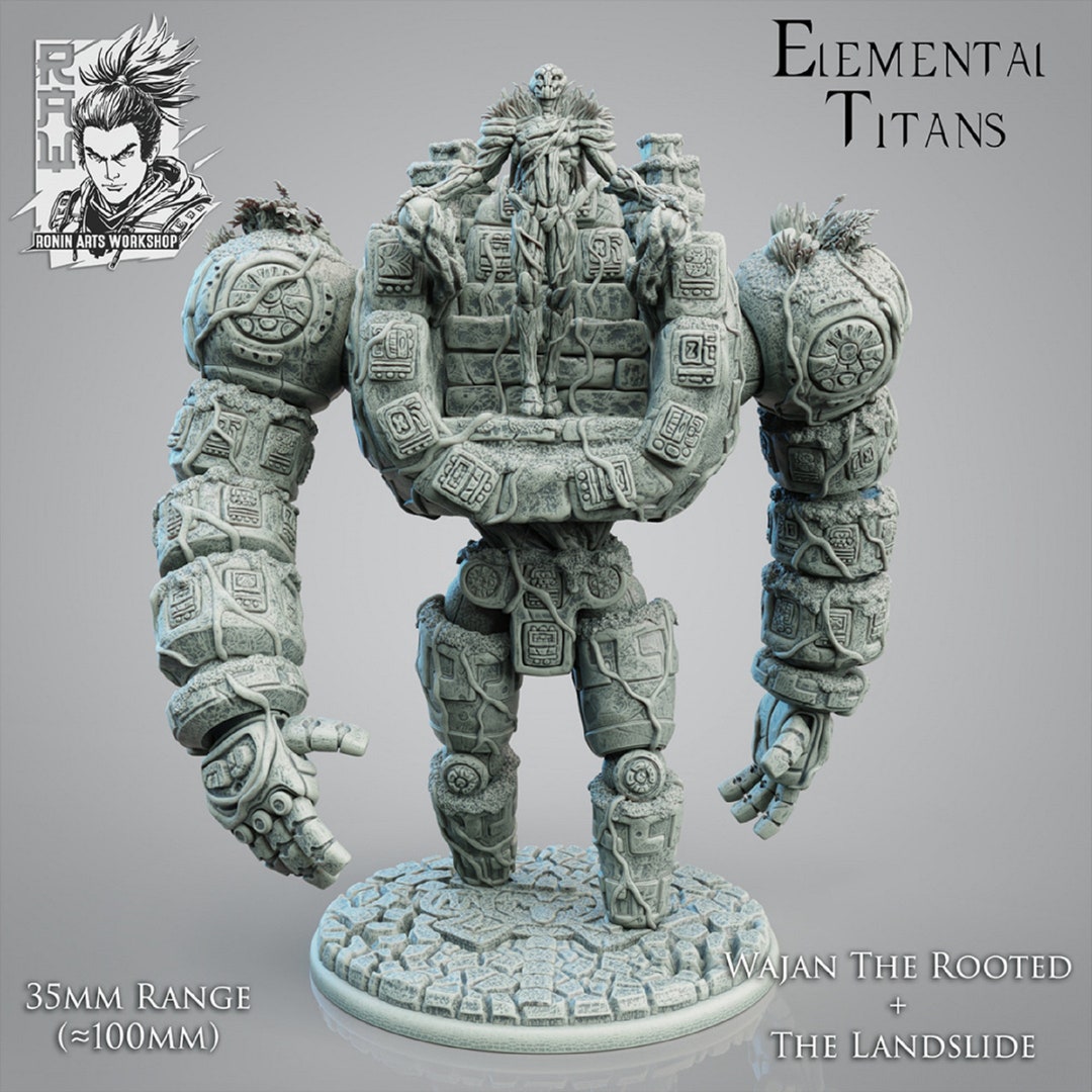 Elemental Titan Golems / Tabletop Model / Miniature Figurine | Ronin ...