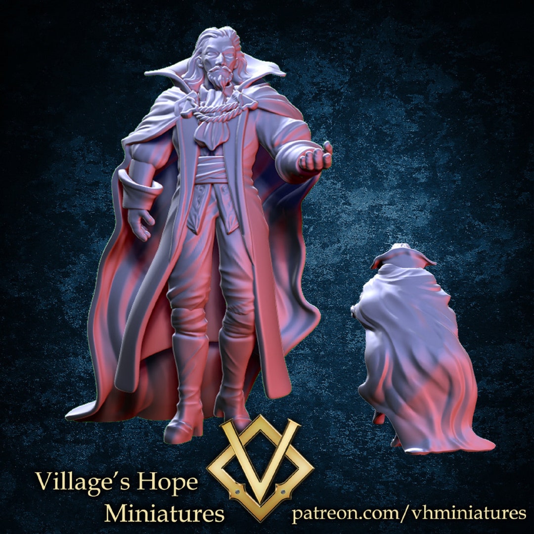 Pure Blood Vampire Noble / Tabletop Model / Miniature Figurine Village ...