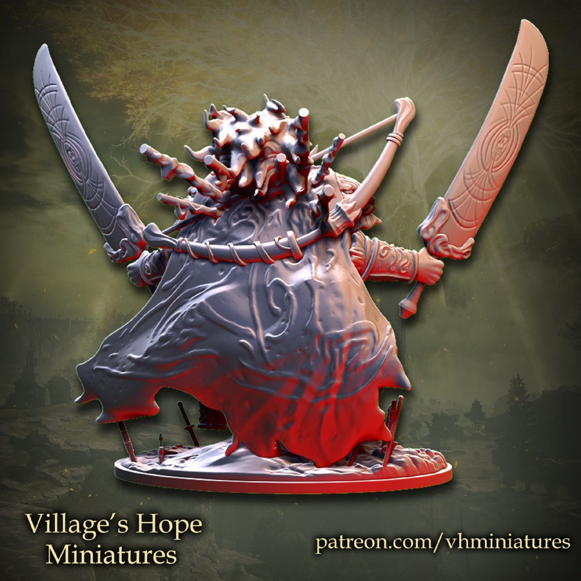 Giant Warrior Scourge / Tabletop Model / Miniature Figurine | Village's ...