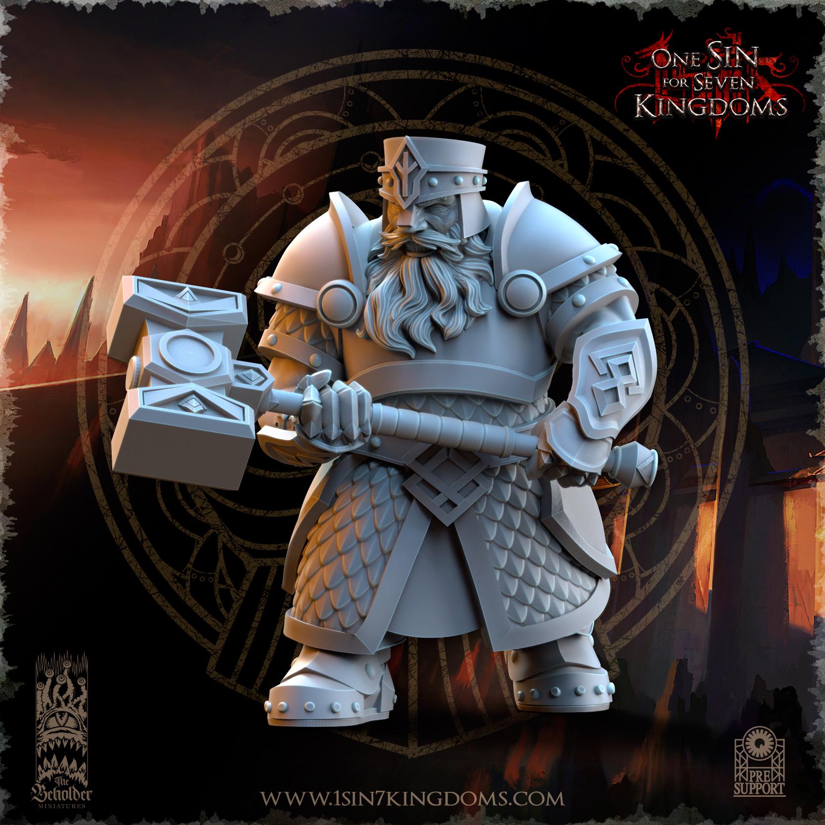 Hammer Brotherhood Warrior Squad / Tabletop Model / Wargaming Miniature ...
