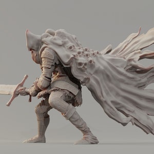 Red Hood Knight / Tabletop Model / Miniature Figurine Realsteone ...