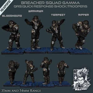 Breacher Squad Gamma / Tabletop Model / Miniature Figurine | Ronin Arts ...