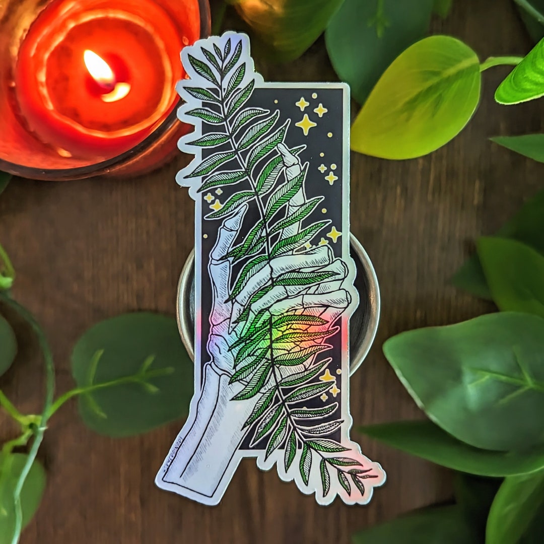 Tangled Sticker & Magnet by Skye Rain Art Skeleton Hand - Etsy