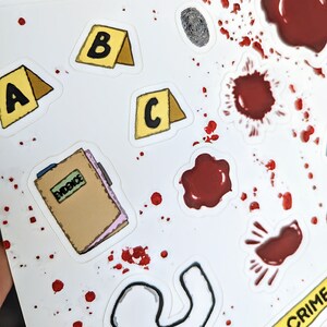 Sticker Sheet - "crime Scene Investigation" - Forensic Science - CSI ...