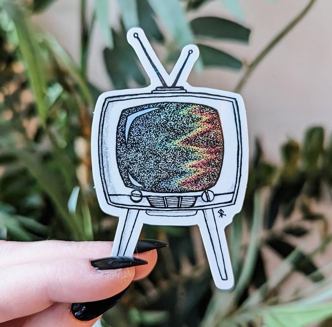 Retro TV Sticker & Magnet by Skye Rain Art Pop Culture Vintage Movies ...
