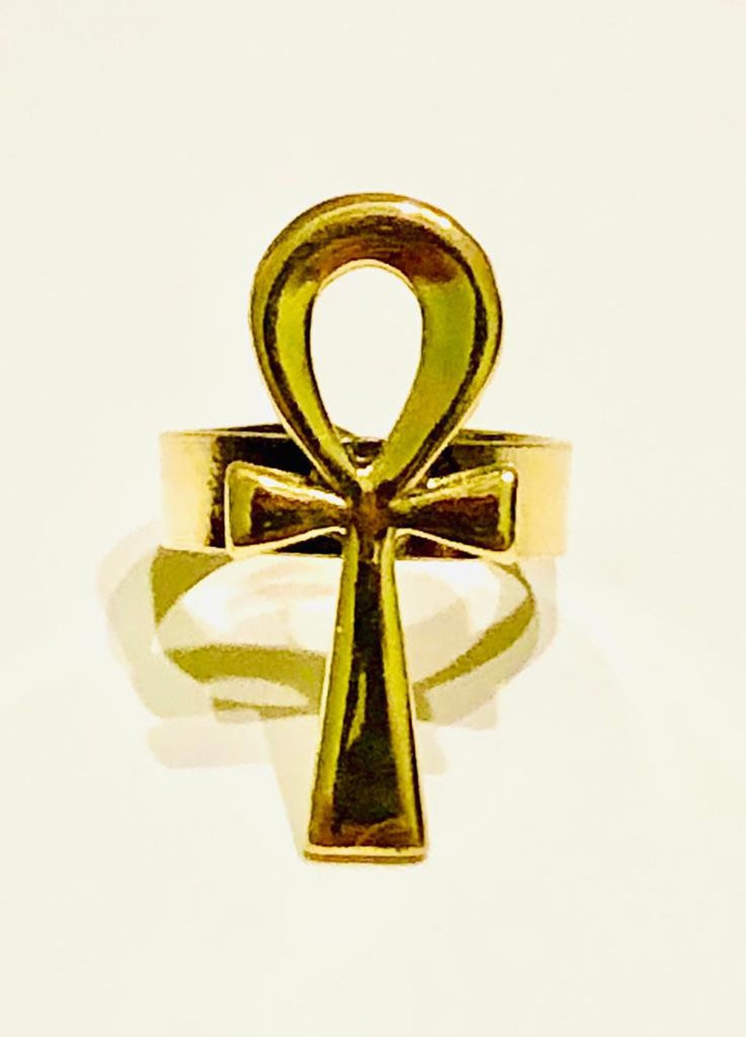 Egyptian Pharaoh Key of Life Ring - Etsy