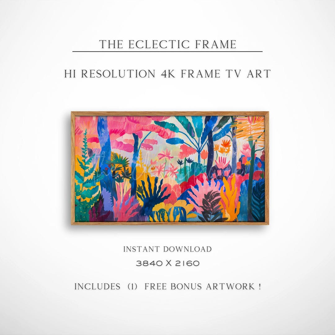 Maximalist Wall Art, Summer Frame TV Art, Matisse Printable Art ...