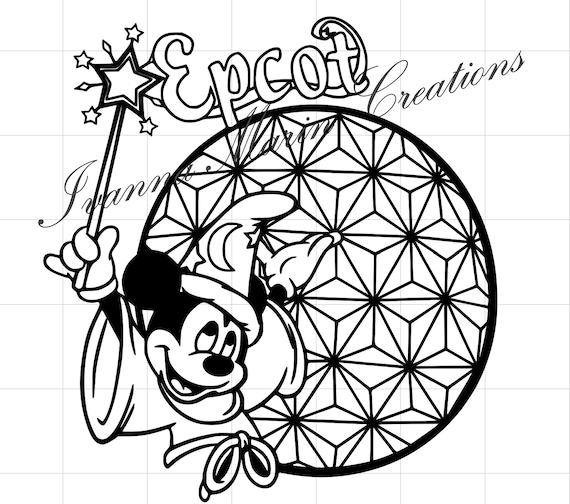 Mickey Mouse Epcot SVG - Etsy
