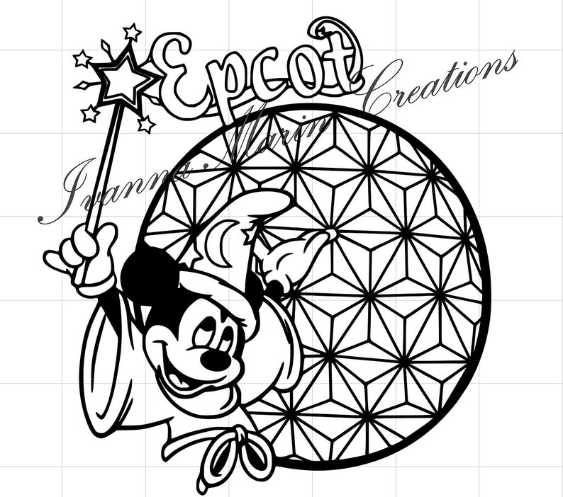 Mickey Mouse Epcot SVG - Etsy