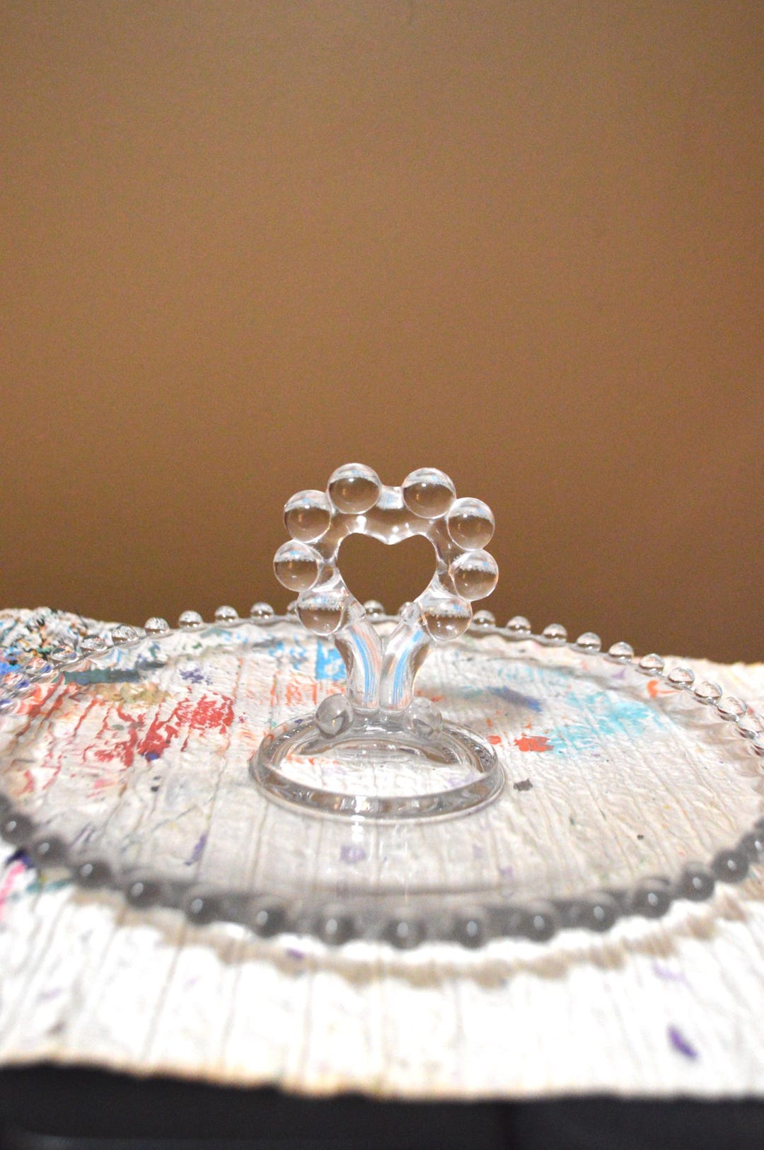 Vintage Imperial Glass Candlewick Center Handle Serving Tray - Etsy