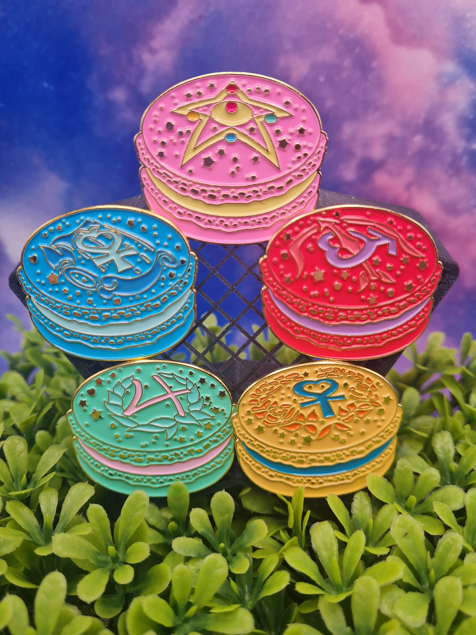 Sailor's Delight Macaron Enamel Pins | Sailor Moon Inspired - Etsy