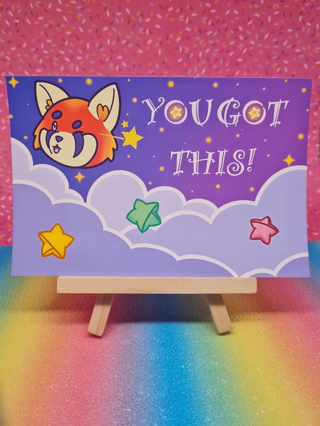 Red Panda Postcard Print - Etsy