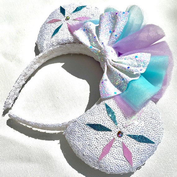 Elsa inspired ears Elsa Minnie ears Frozen 2 minnie ears | Etsy