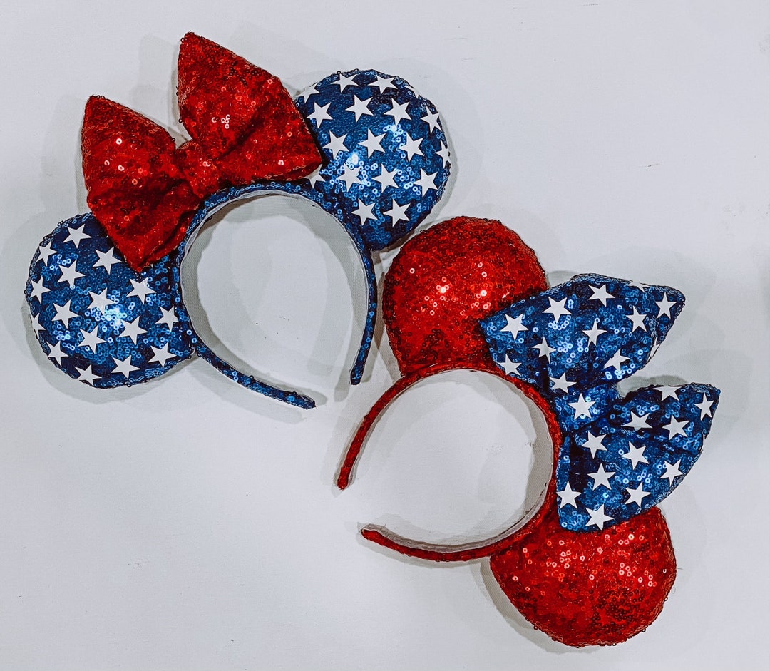 Patriotic Disney Ears, Fourth of July Disney Ears, Star Disney Ears ...