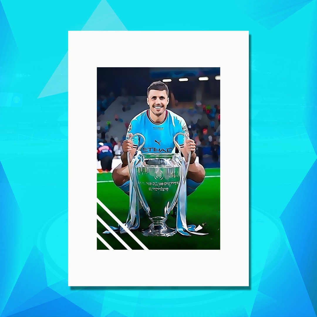 Rodri Manchester City Football Poster - Etsy