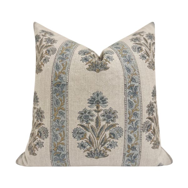 Grey Slate Blue Pillows - Etsy