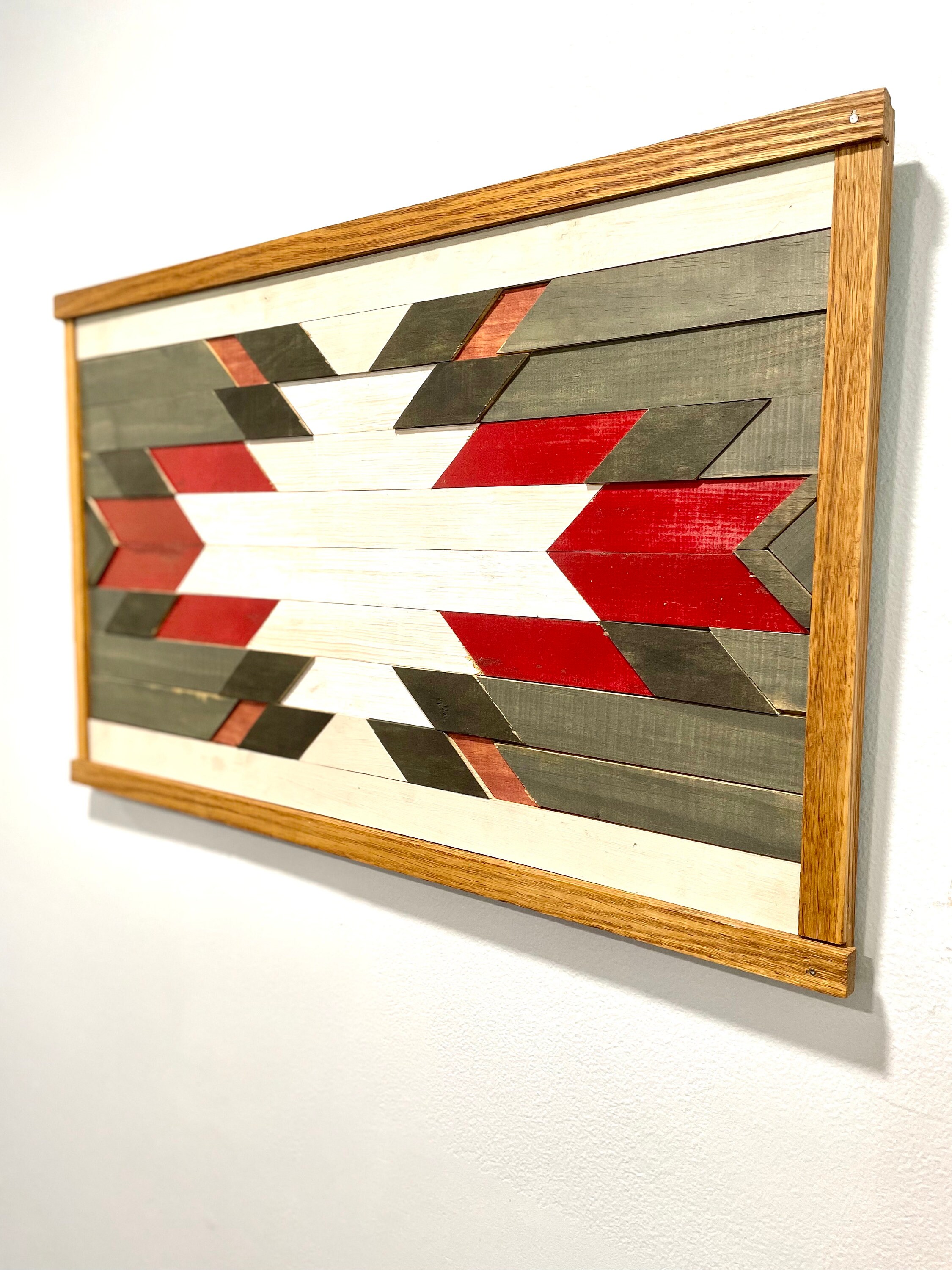 Rustic Geometric Wood Wall Art - Etsy