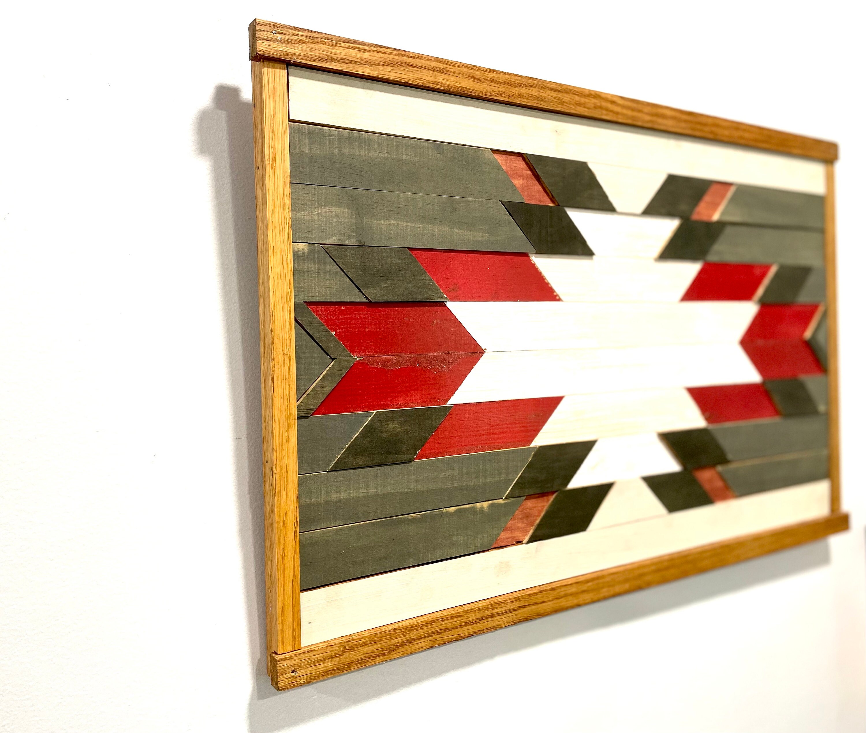 Rustic Geometric Wood Wall Art - Etsy