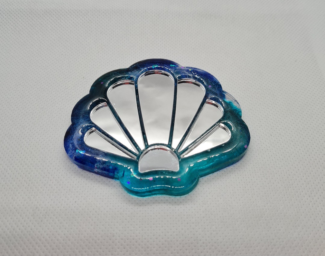 Blue Shell Pocket Mirror - Etsy