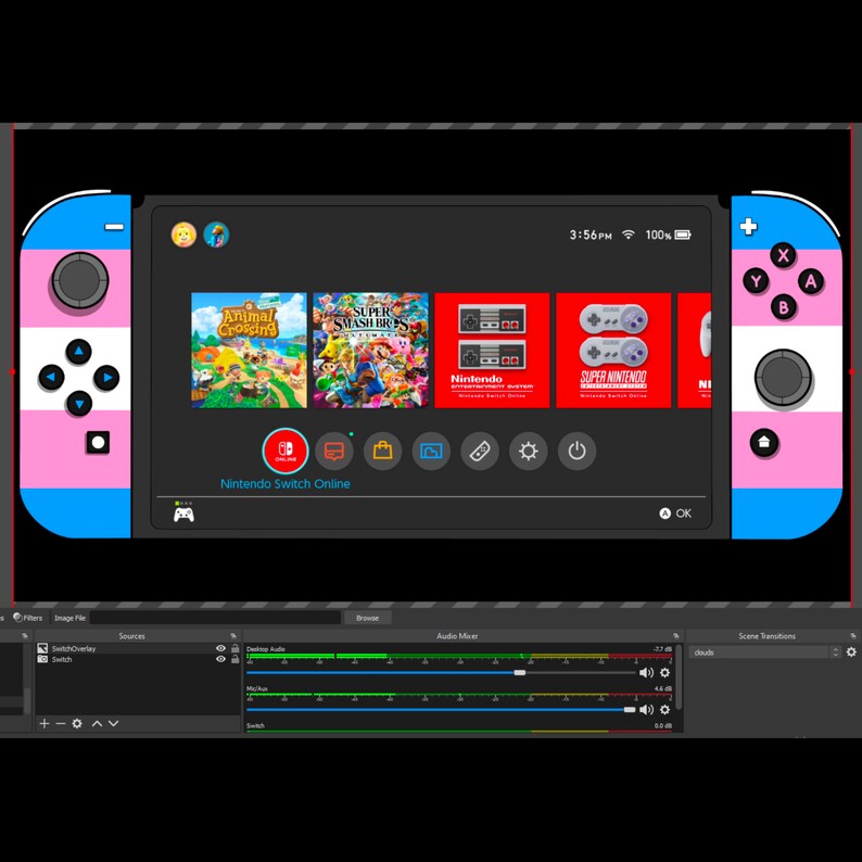 Switch Overlay (streaming Asset)- Trans Pride (OBS and SLOBS Friendly ...
