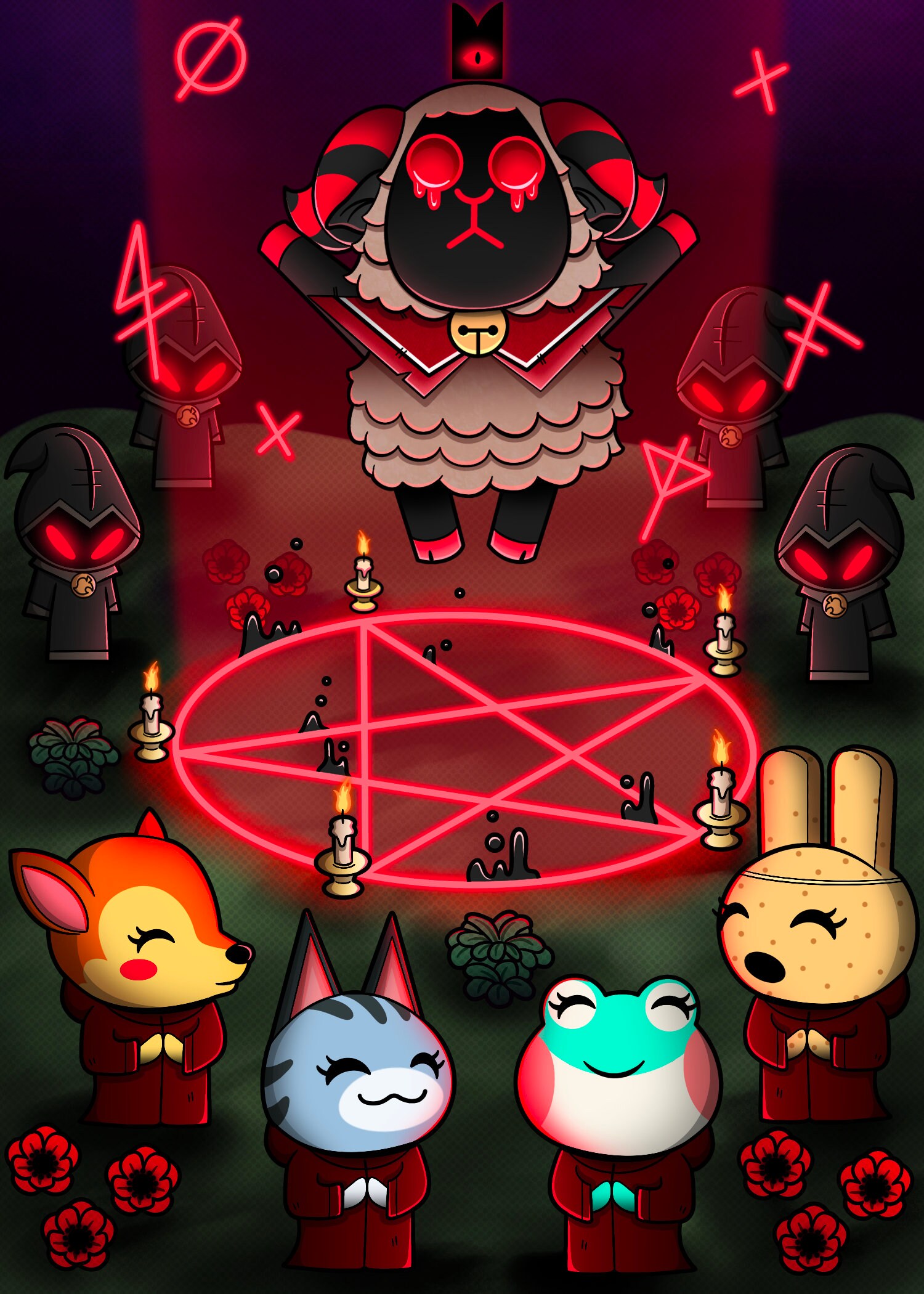 Cult of the Animal Crossing 5x7 in Print - Etsy
