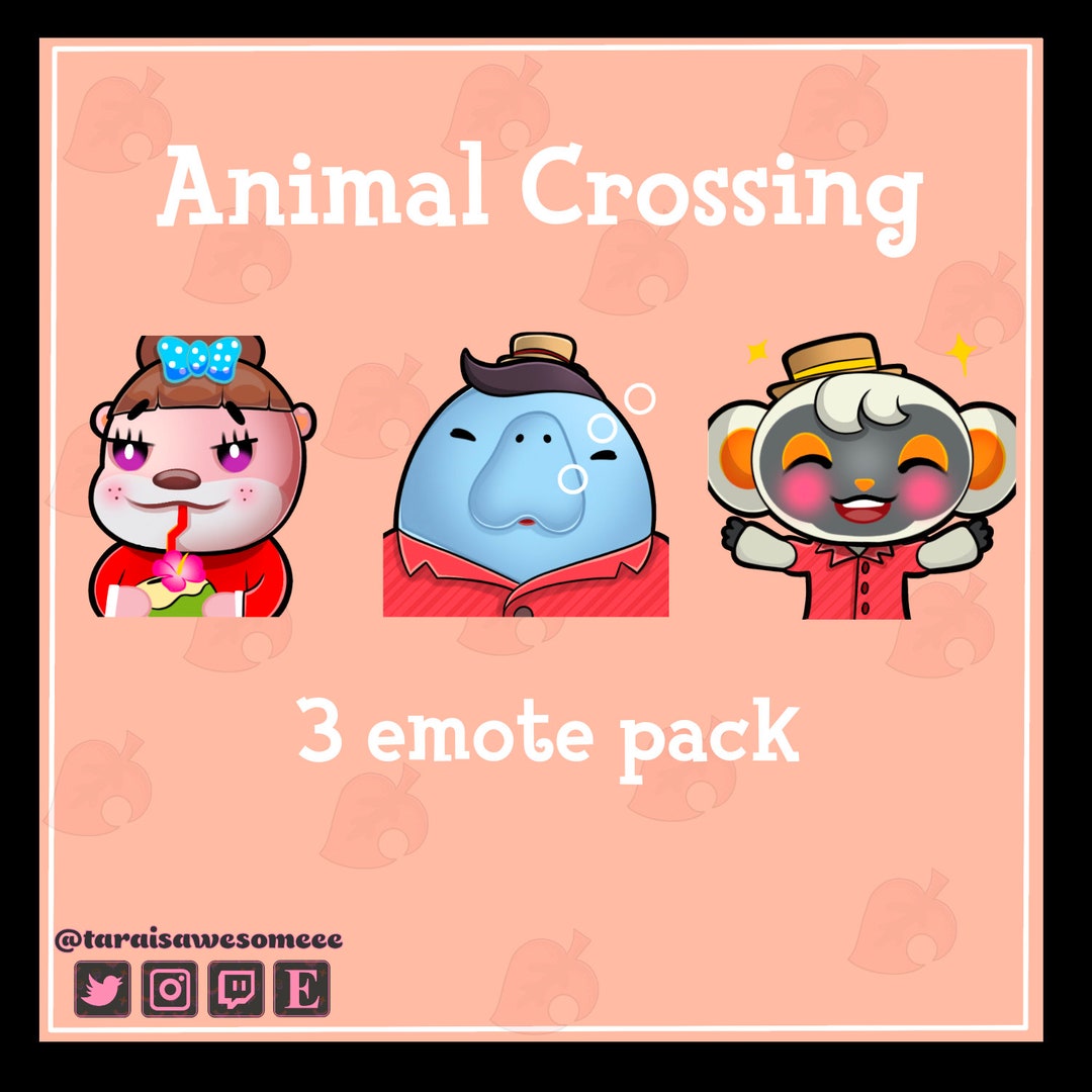 Animal Crossing- Happy Home Paradise Themed Emotes (twitch and Discord ...