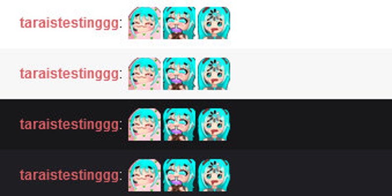 Hatsune Miku Emotes! [twitch AND Discord Friendly!] - Etsy