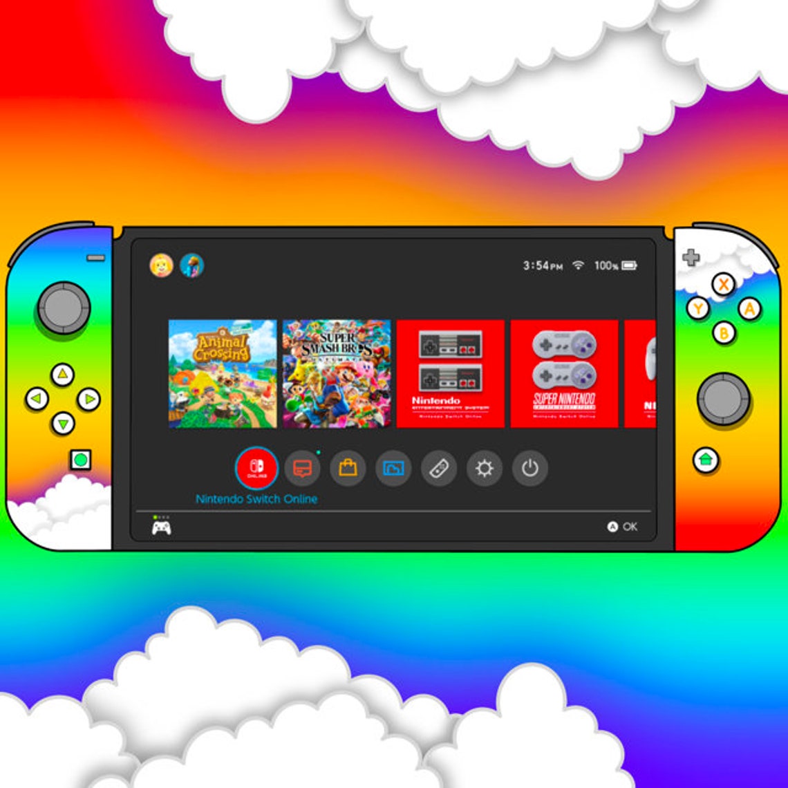 Switch Overlay (streaming Asset)- Rainbow Sky Theme (OBS and SLOBS ...