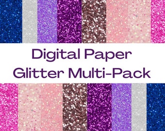 Glitter Digital Paper | Etsy