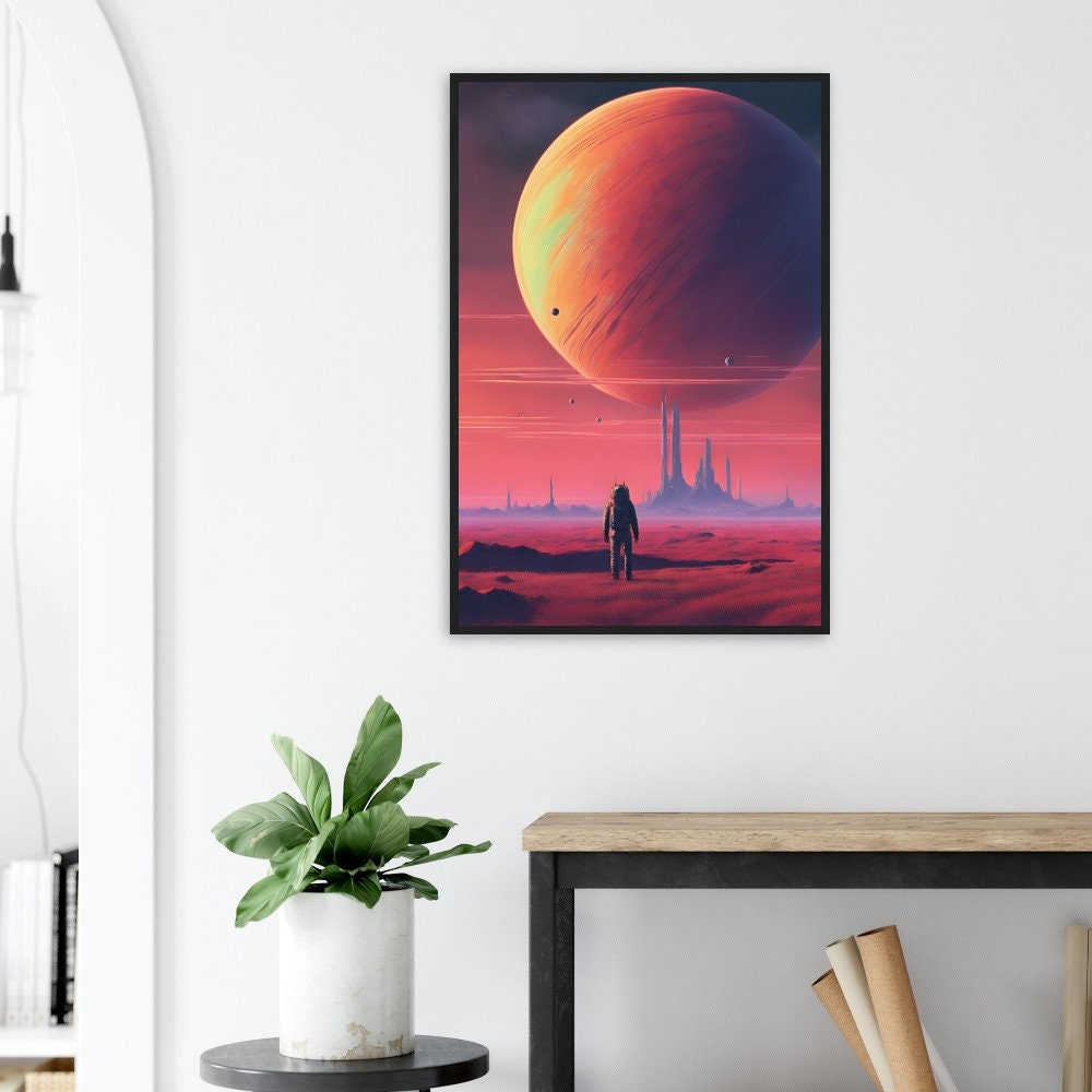 Spaceman Classic Matte Paper Wooden Framed Poster - Etsy