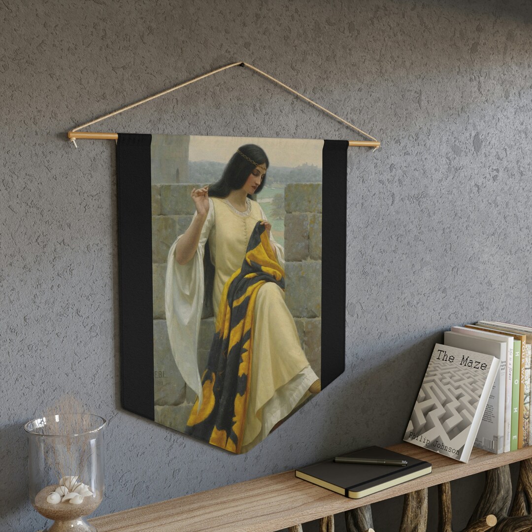 Stitching the Standard Pennant Leighton/romance/war/vintage/painting ...