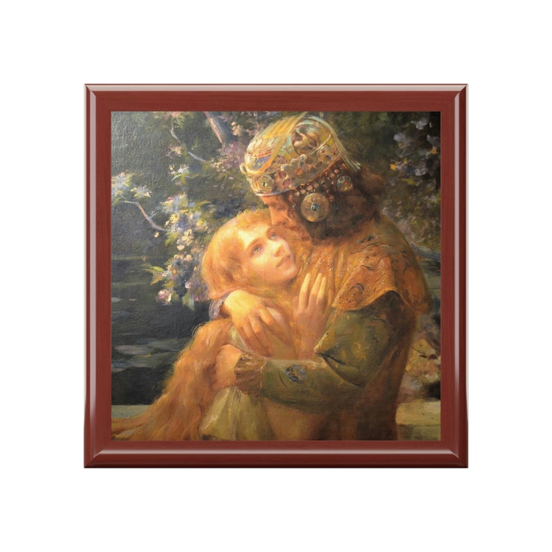 Elsa and Lohengrin Jewelry Box Medieval/arthurian/chivalry/opera/myth ...