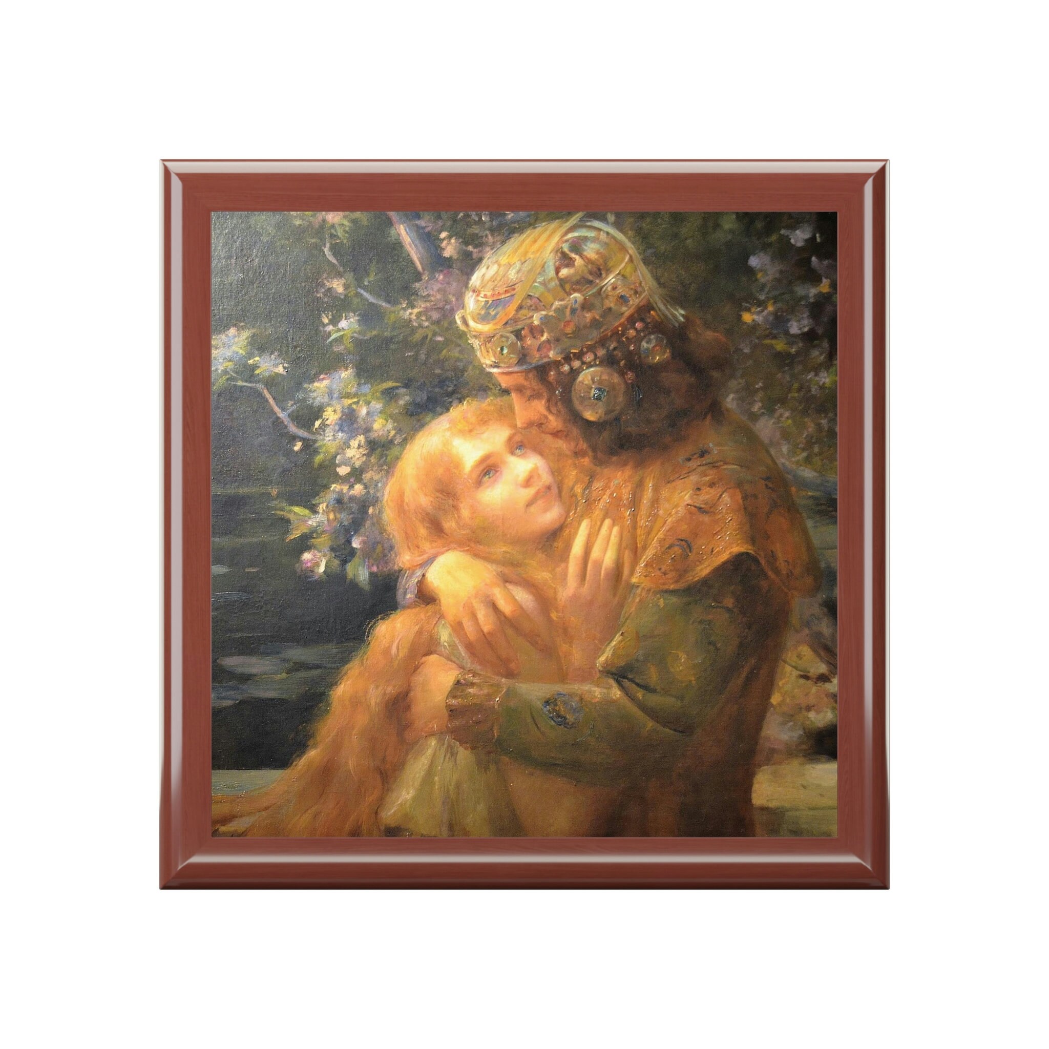 Elsa and Lohengrin Jewelry Box Medieval/arthurian/chivalry/opera/myth ...