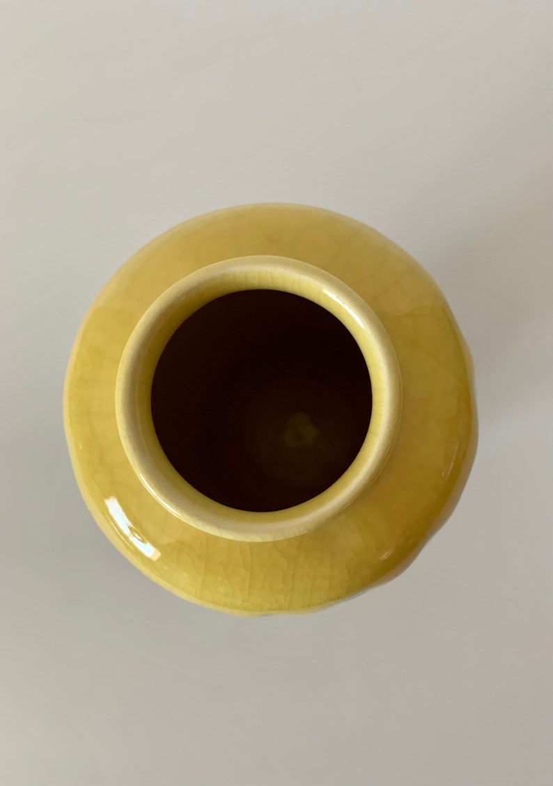 Midcentury Rookwood Pottery Drip Effect Vase Yellow Over Green Form ...