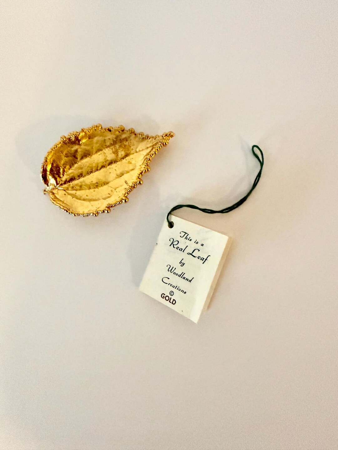 Gold Covered Electroform Quaking Aspen Leaf Brooch Woodland Creations ...