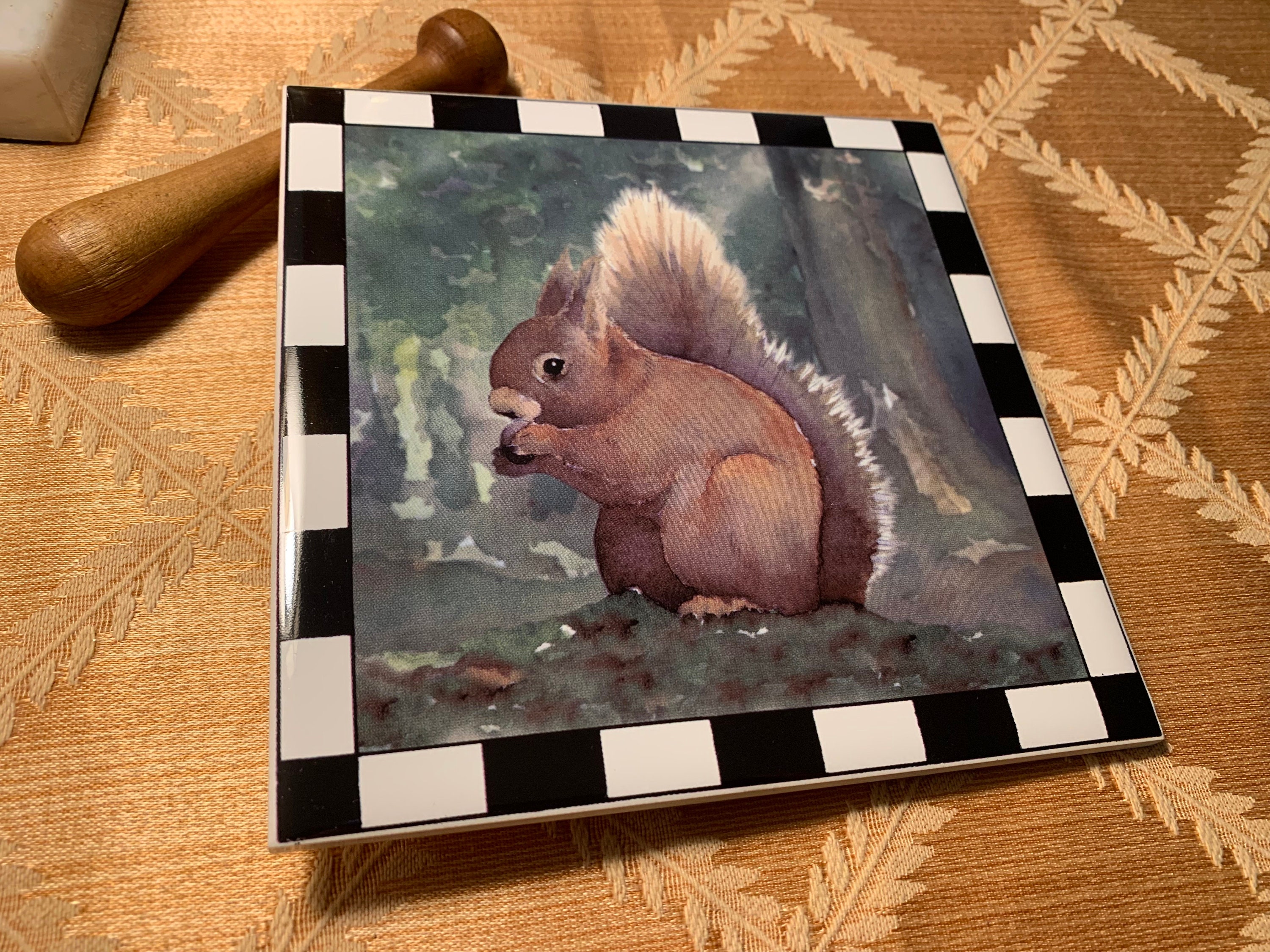 Vintage H and R Johnson Red Squirrel Tile Scottish Wildlife the ...