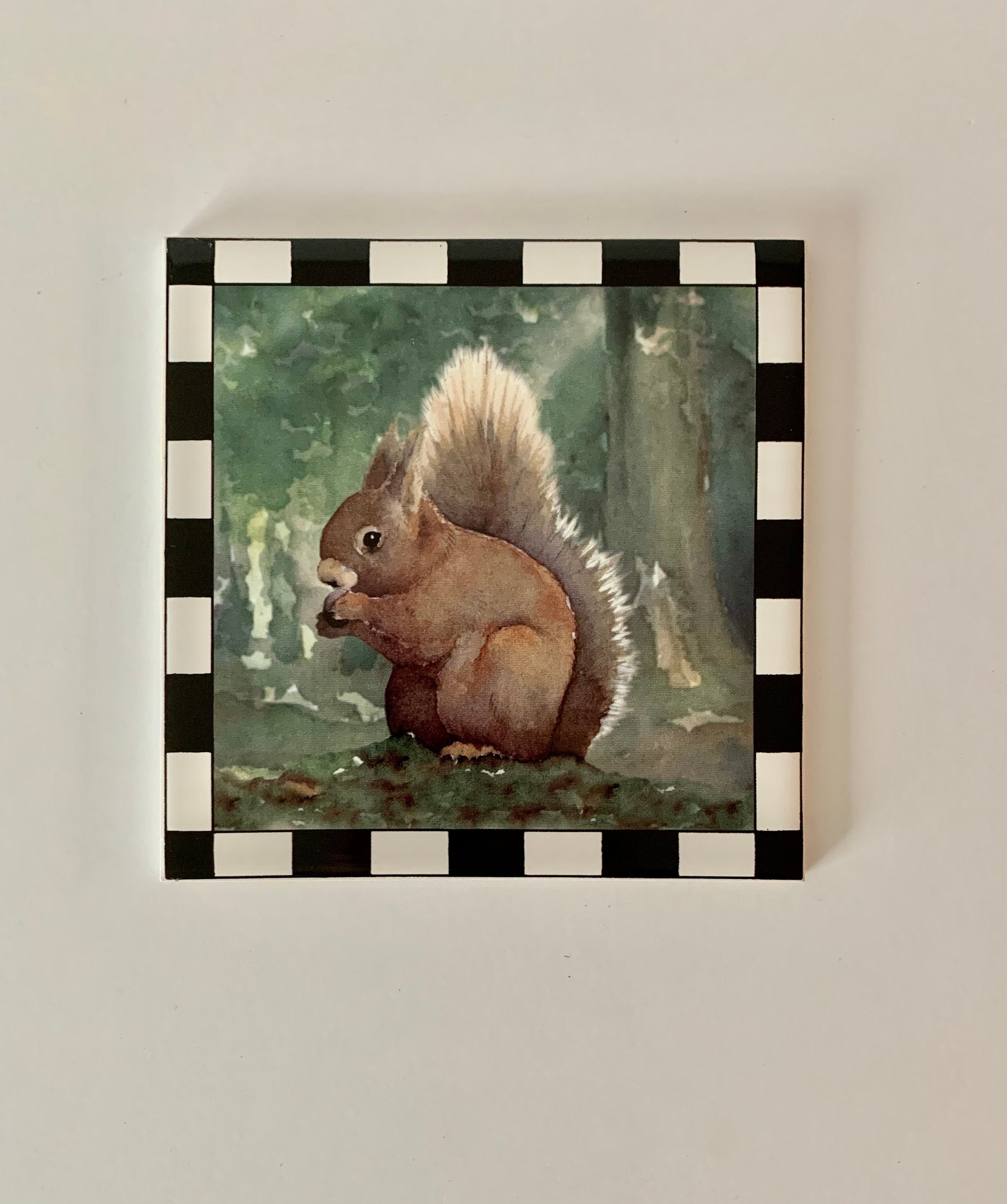 Vintage H and R Johnson Red Squirrel Tile Scottish Wildlife the ...
