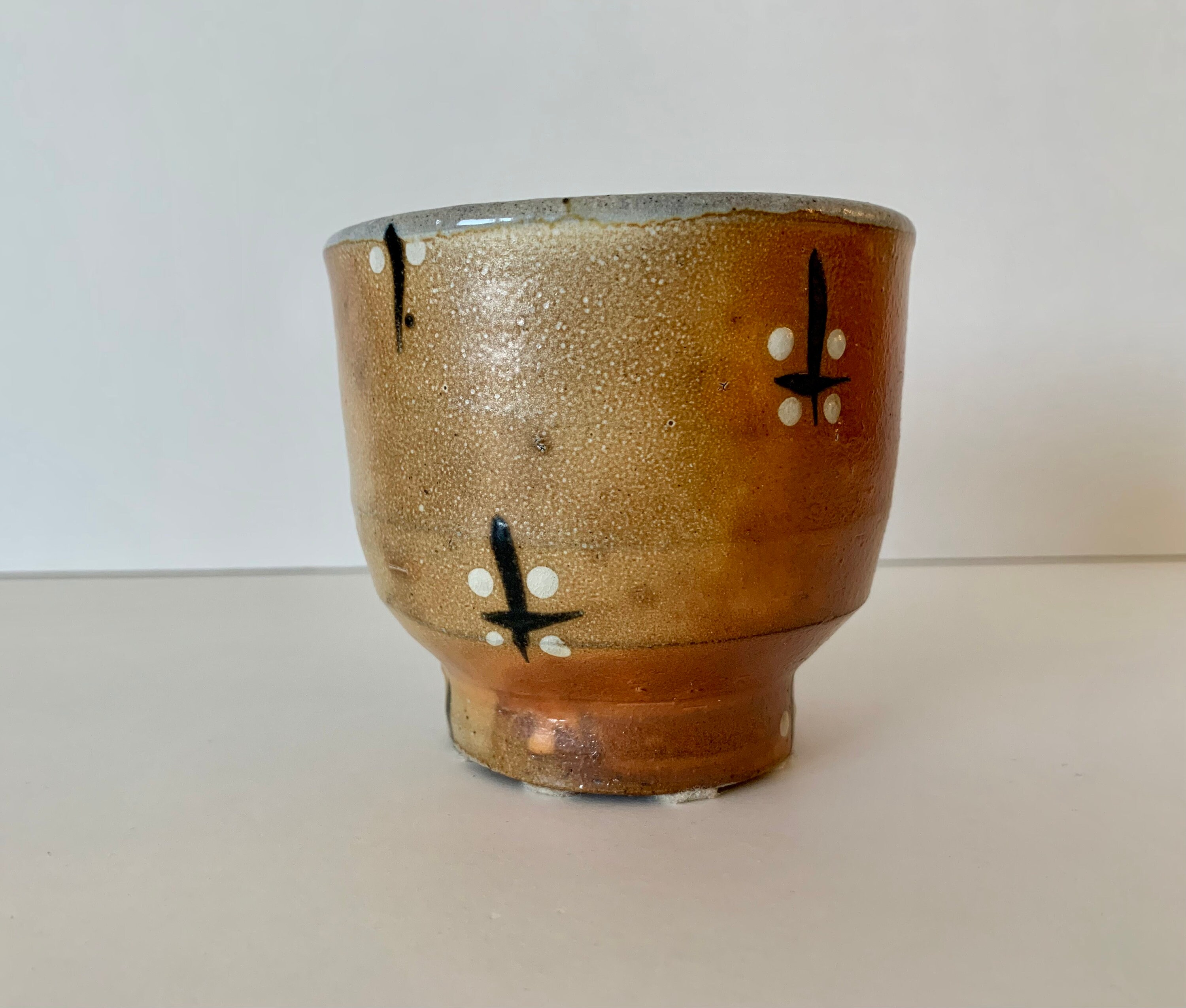 Vintage Art Pottery Tumbler Footed Cup George Rector Caledonia - Etsy