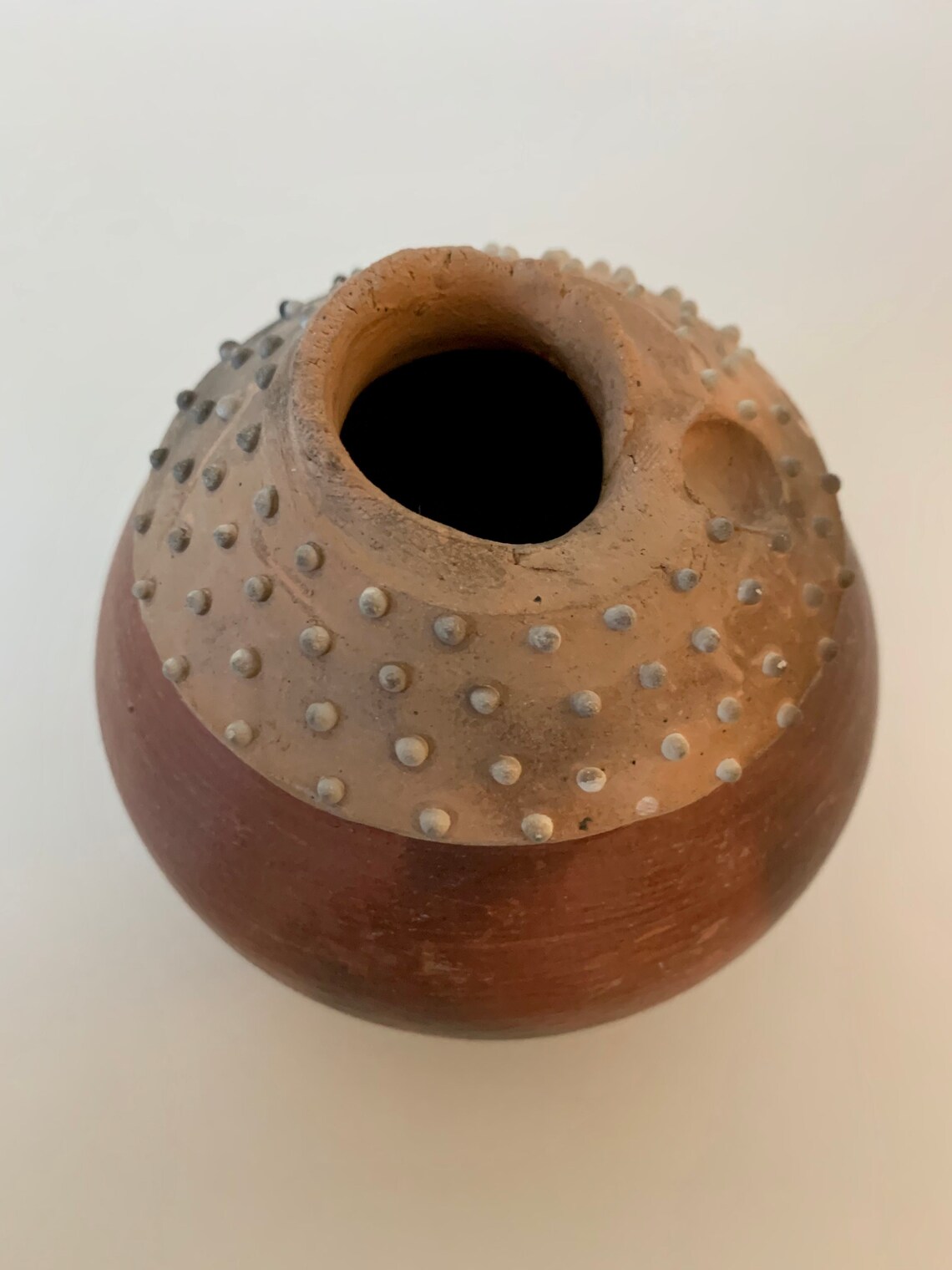 Vintage Jeri Burdick Art Pottery pod Vase Organic Red Globe - Etsy