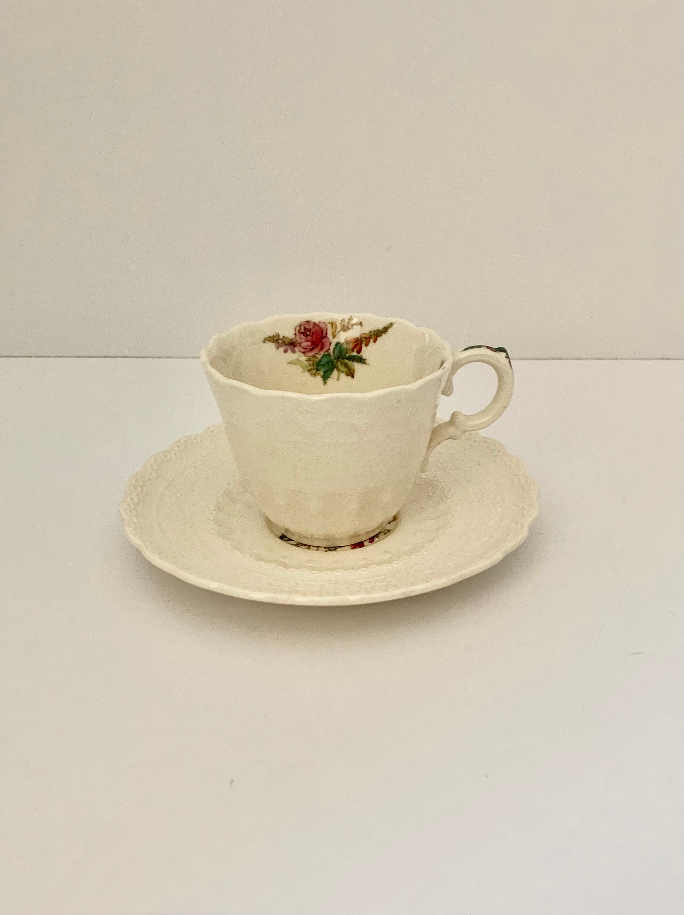 Copeland Spode's Jewel Heath and Rose Demitasse Cup and Saucer High Tea ...