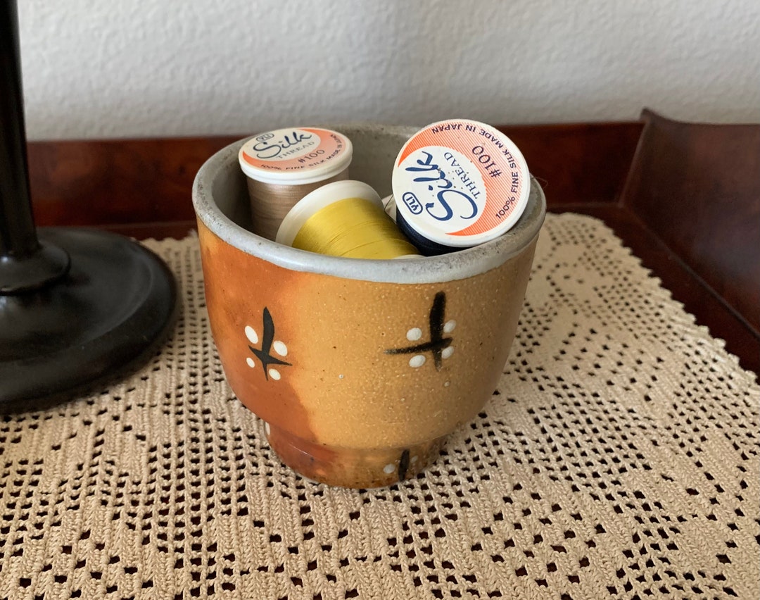 Vintage Art Pottery Tumbler Footed Cup George Rector Caledonia - Etsy