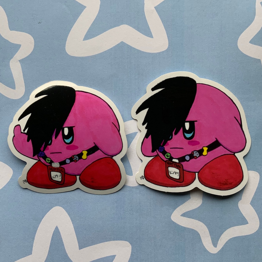 Hot Topic Emo Kirby Sticker - Etsy