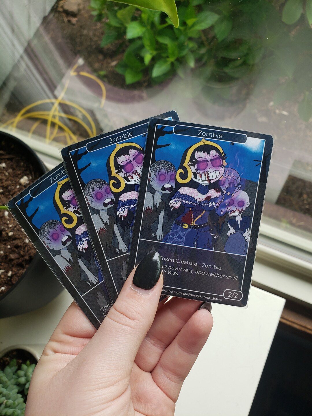 3 2/2 Zombie Tokens for Magic the Gathering - Etsy