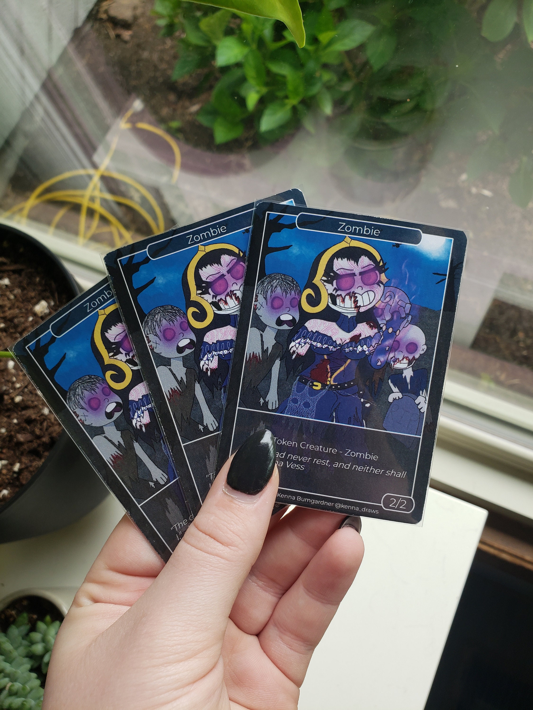 3 2/2 Zombie Tokens for Magic the Gathering - Etsy