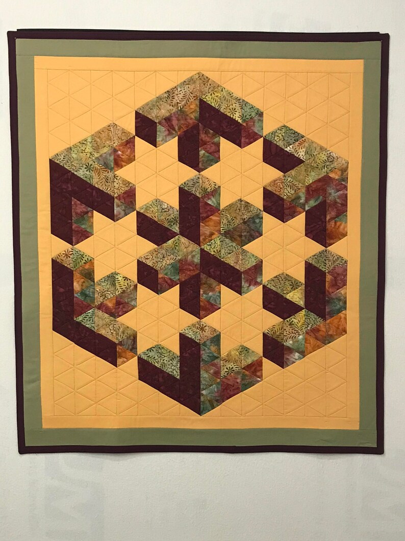 3D Floating Block - Etsy